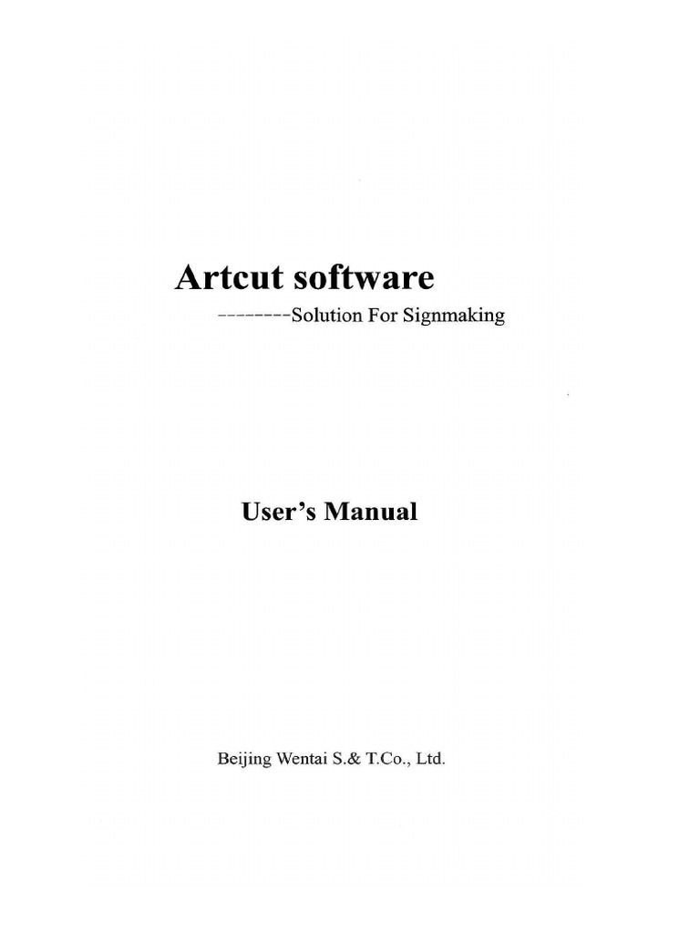Artcut Software | PDF