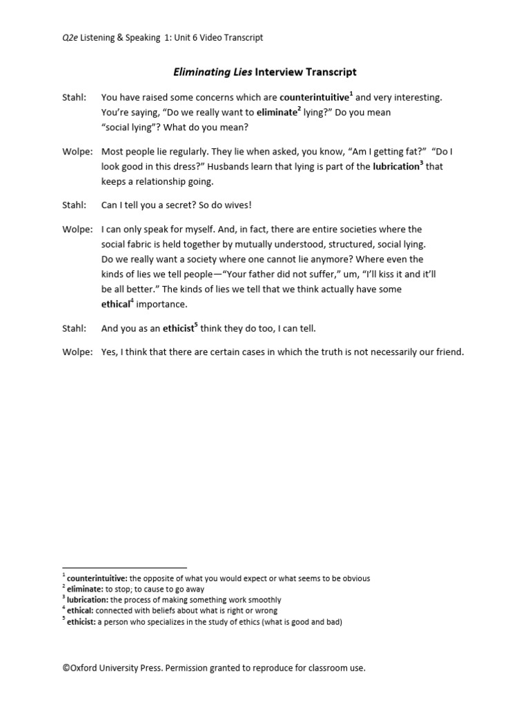 Q2e LS1 U06 VideoTranscript | PDF