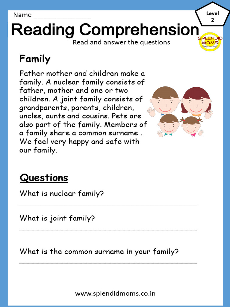 Reading Comprehension Level 2 7 | PDF