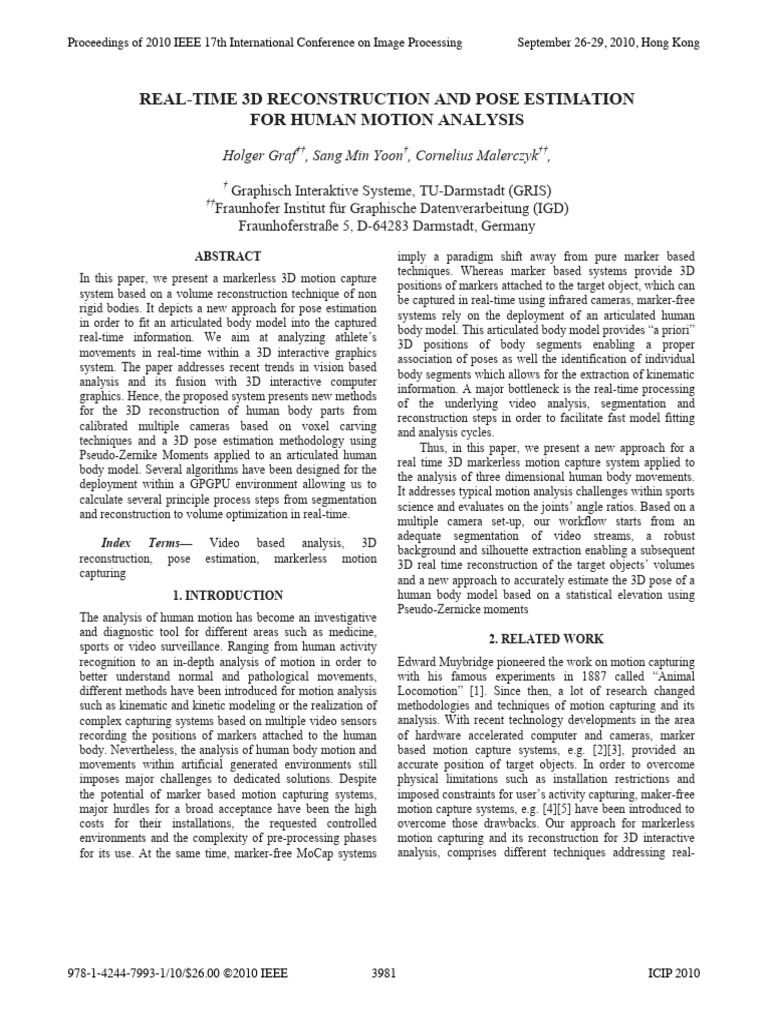 Real Time 3d Reconstruction And Pose Estimation Pdf 3 D Computer Graphics Computer Vision