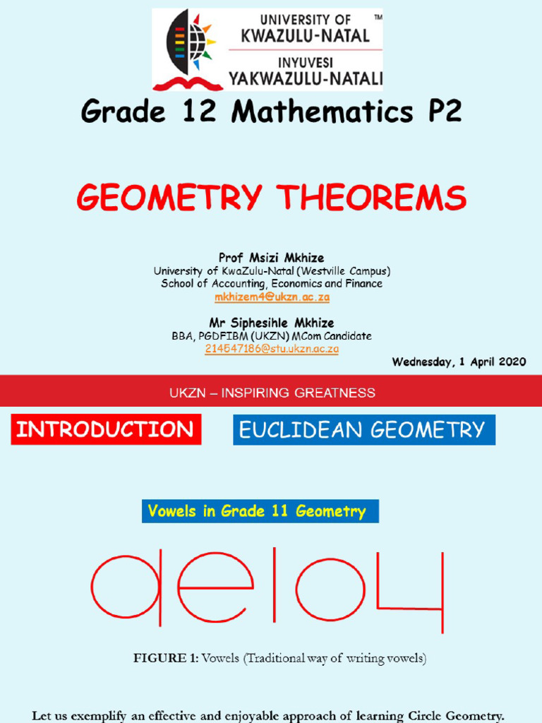 Proofs Geometry GR 12 Theorems | PDF