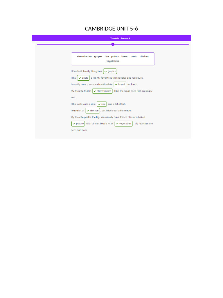 Cambridge Unit 5 | PDF