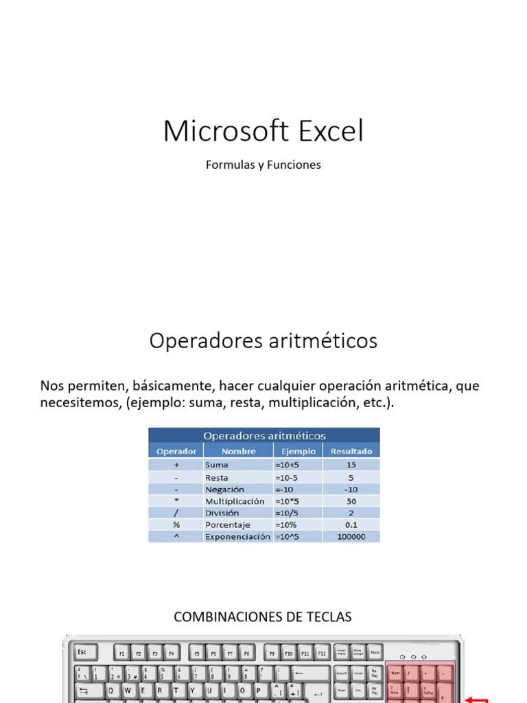 Microsoft Excel - Repaso Examen | PDF