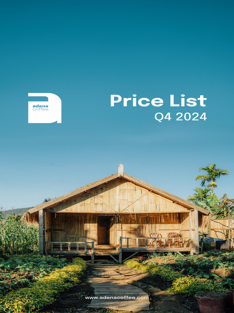 Adena Coffee - Price List q4 | PDF | Chocolate | Foods