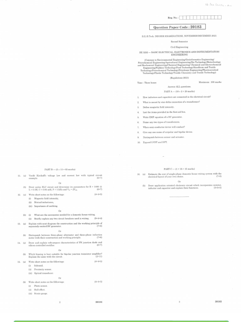 Poriyaan - Basic Electrical and Electronics and Instrumentation ...