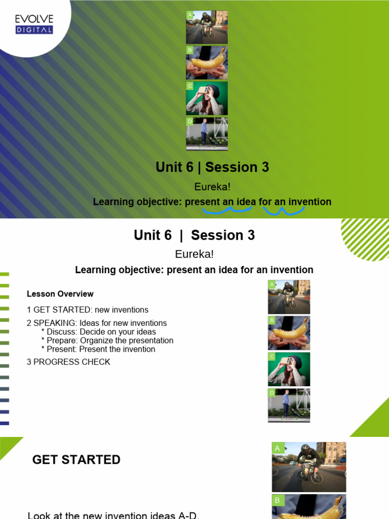 Unit 6 - Session 3: Eureka! | PDF