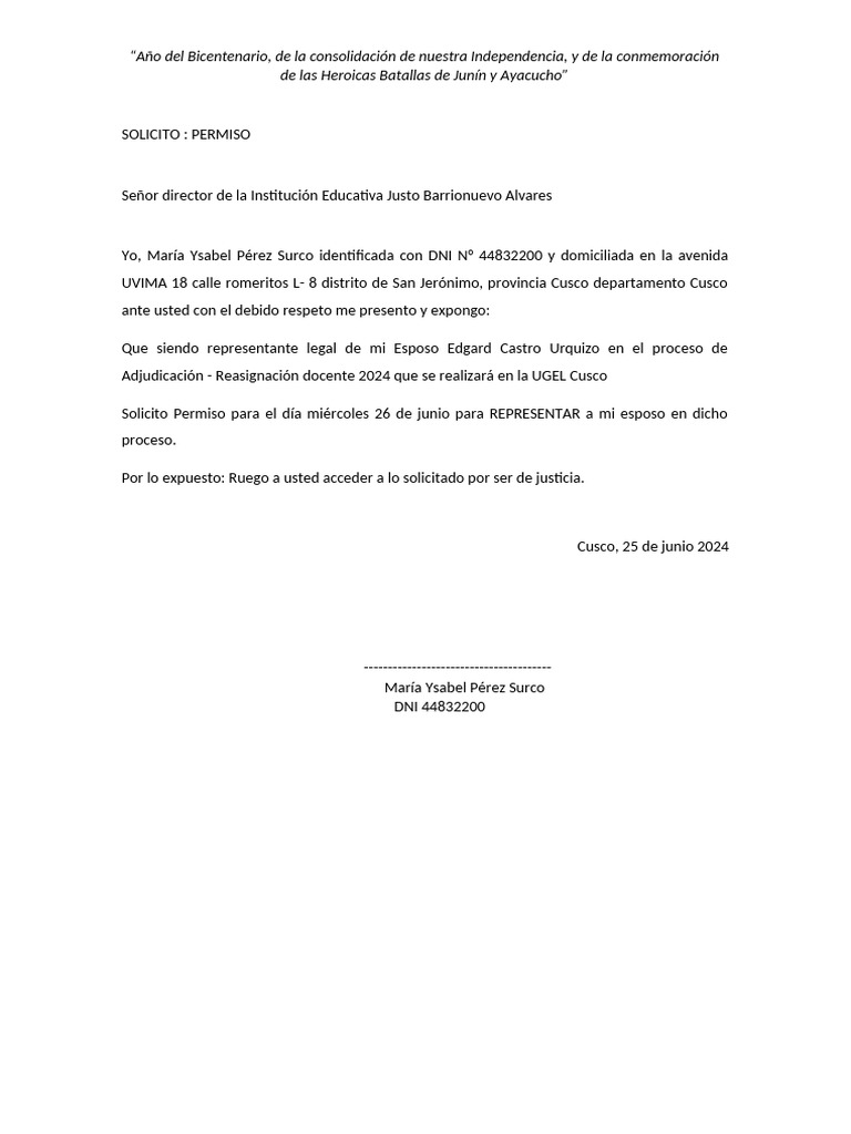 SOLICITud Simple | PDF