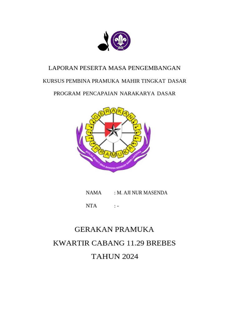 Format Laporan Narakarya Dasar M Aji N M | PDF