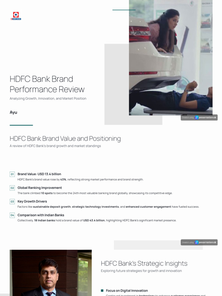 HDFC Bank Brand Performance Review | PDF
