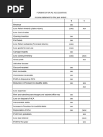 IGCSE - Accounting Formats | PDF