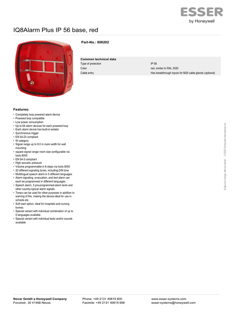IQ8Alarm Plus IP 56 Overview | PDF | Electrical Engineering ...