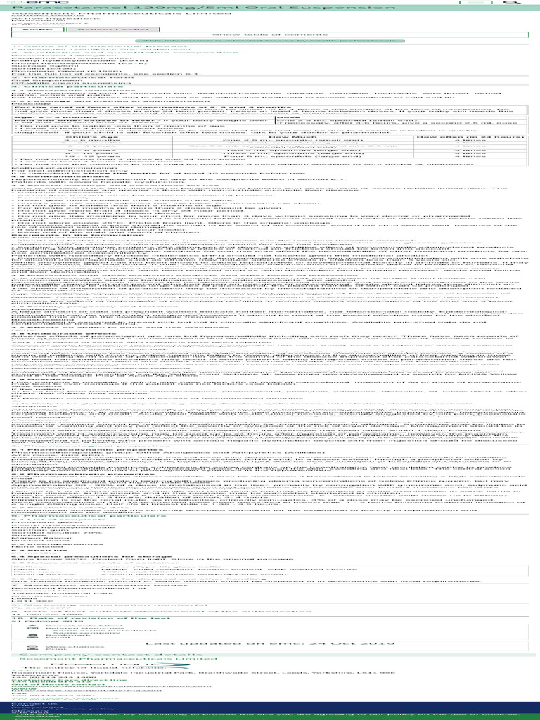 Paracetamol Dose Calculator - Eastmed Doctors | PDF | Adverse Effect ...