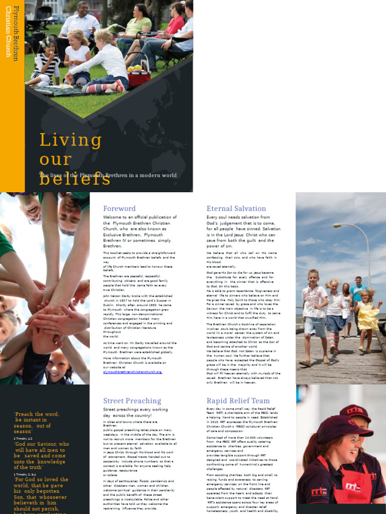 Plymouth Brethren Beliefs Explained | PDF | Salvation | Open Brethren