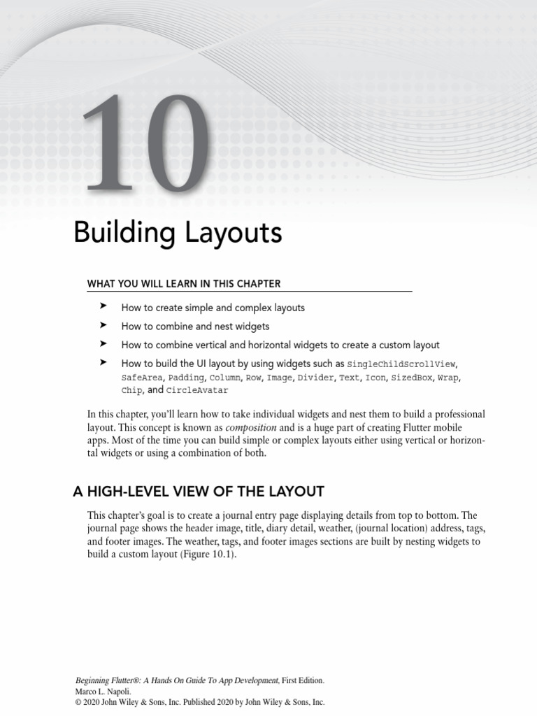 Flutter Journal Entry Layout Guide | PDF | Page Layout | Icon (Computing)