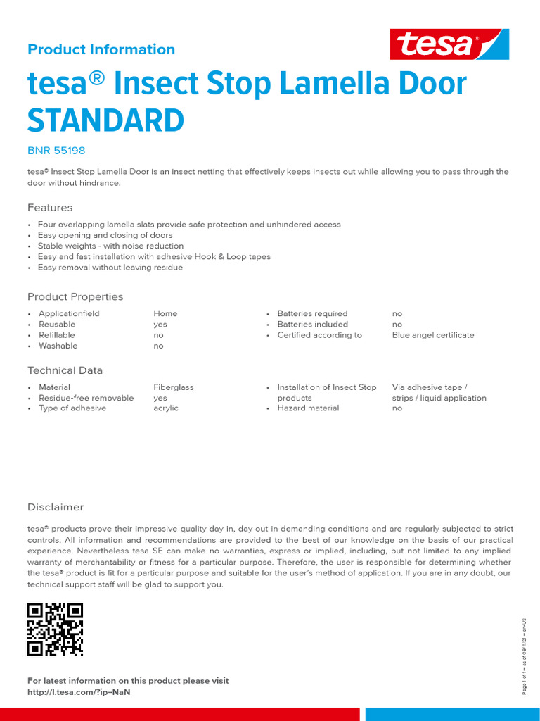 Insect Lamella Door Standard en Us | PDF