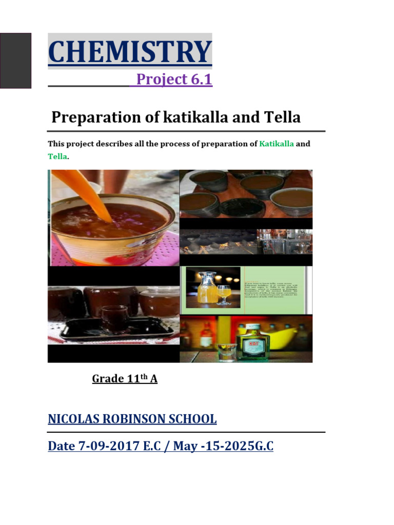 Making Katikalla and Tella in Ethiopia | PDF | Drink | Alcoholic Beverages