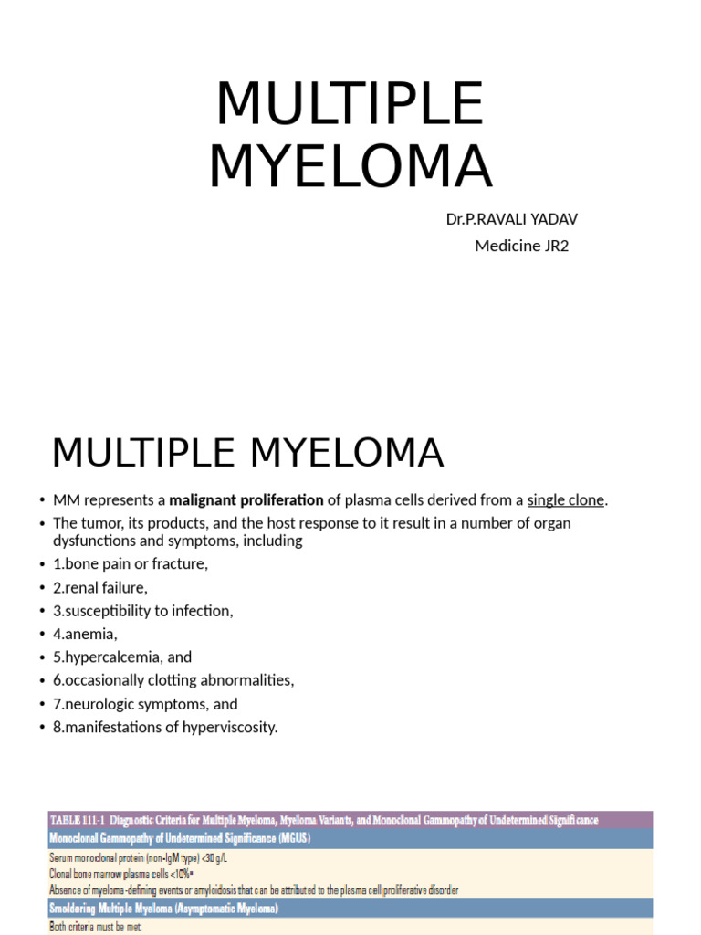 Multiple Myeloma | PDF | Multiple Myeloma | Hematopoietic Stem Cell Transplantation