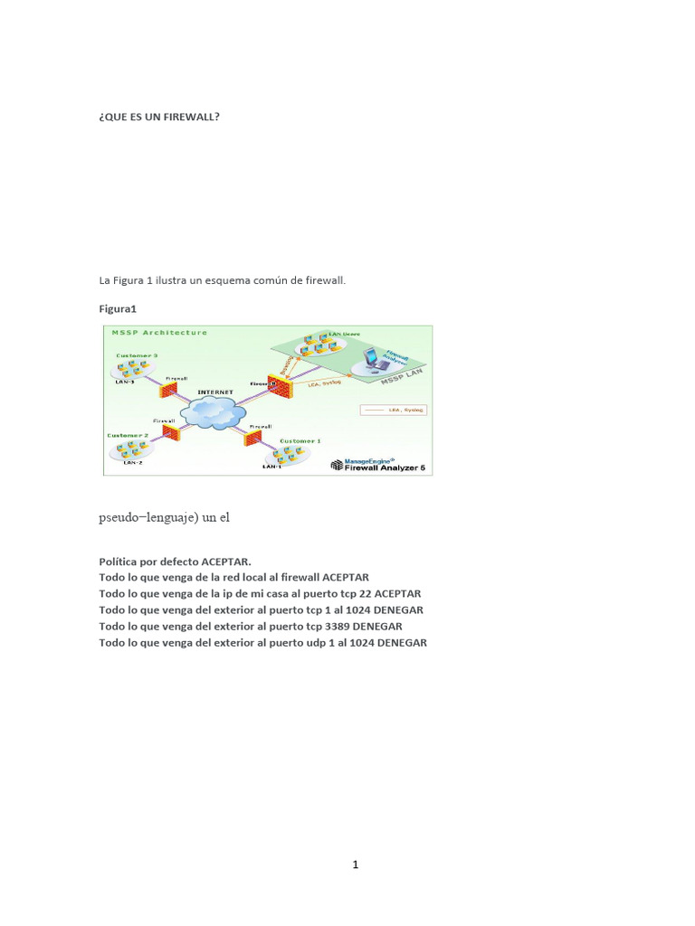 Configuración de Firewalls y Switches | PDF | Conmutador de red ...