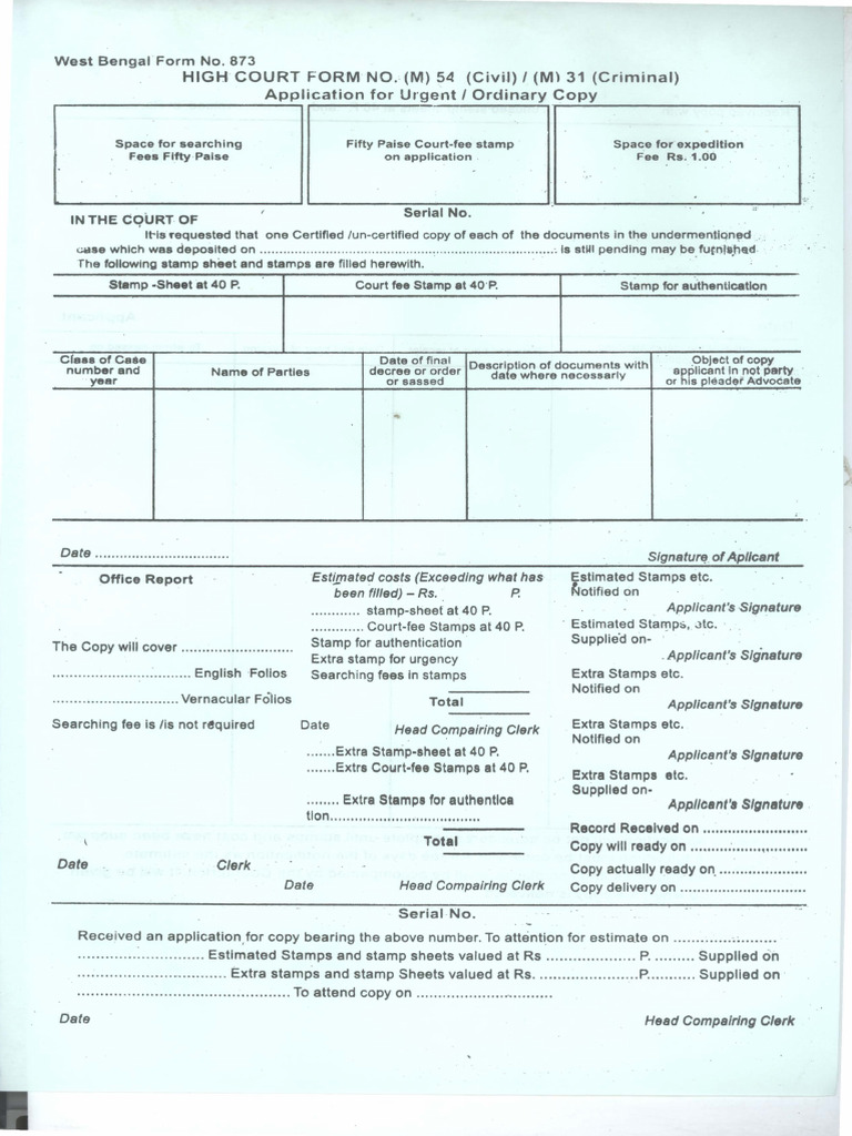 Application Form For Certifed Copy High Court | PDF | Apple Inc. | Mac Os