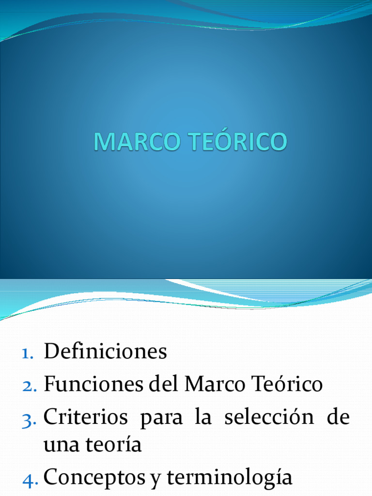 Cap VII Marco Teorico | PDF | Teoría | Paradigma