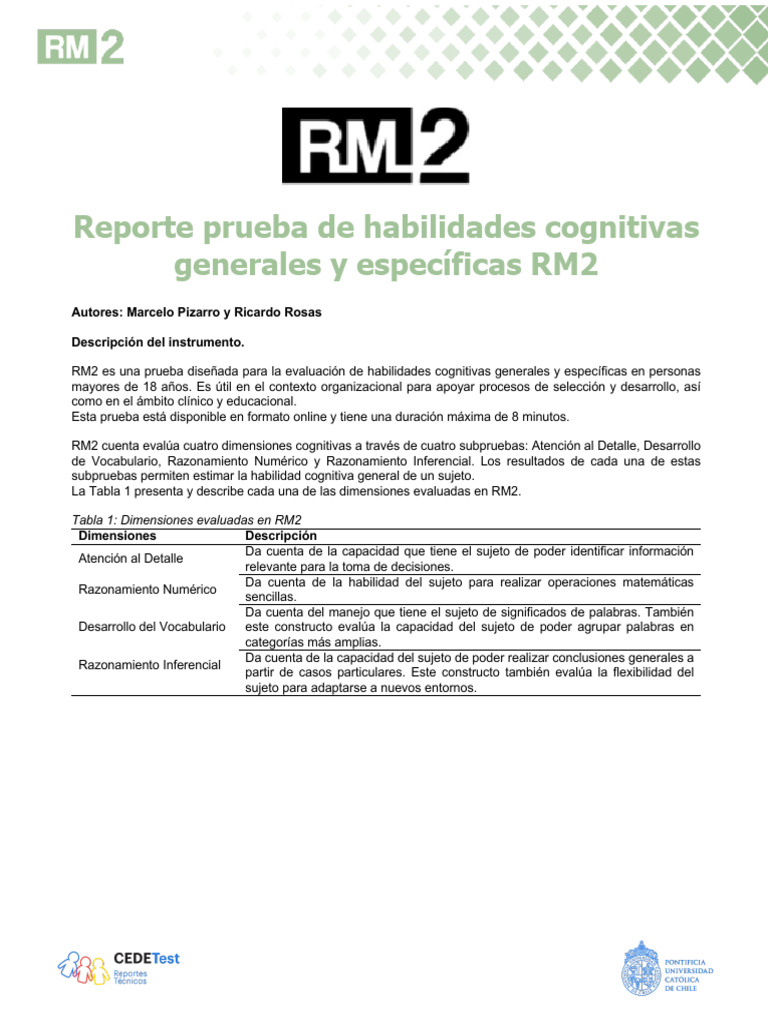 Reporte-Técnico-RM2-final | PDF | Toma de decisiones | Cognición