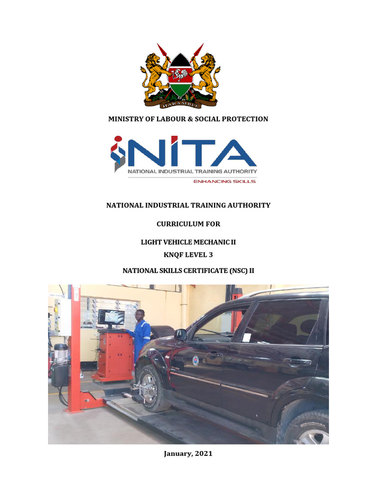 Light Vehicle Mechanic II Curriculum | PDF | Apprenticeship | Computer File