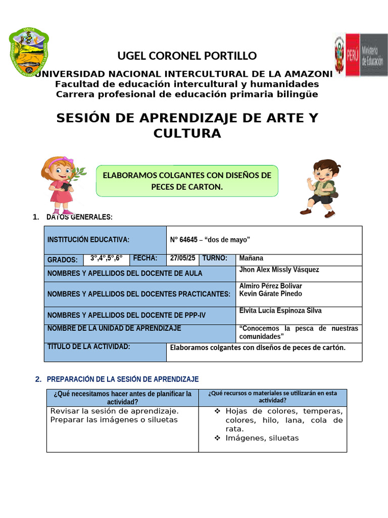 SESION DE APRENDIZAJE Multigrado PPP IV | PDF | Aprendizaje | Plan de estudios