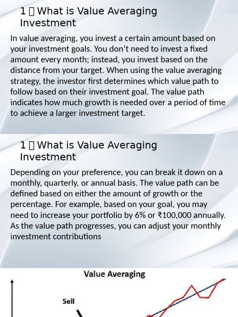 Understanding Value Averaging Investment | PDF | Investing | Financial ...