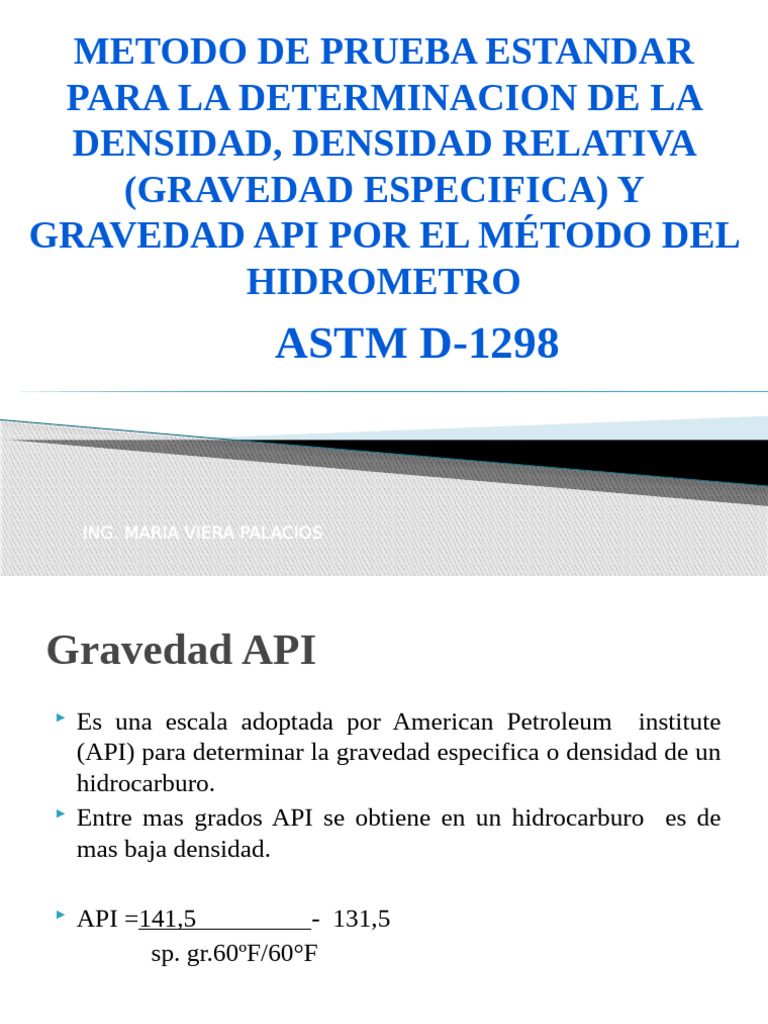 Astm D-1298virtual | PDF | Temperatura | Densidad