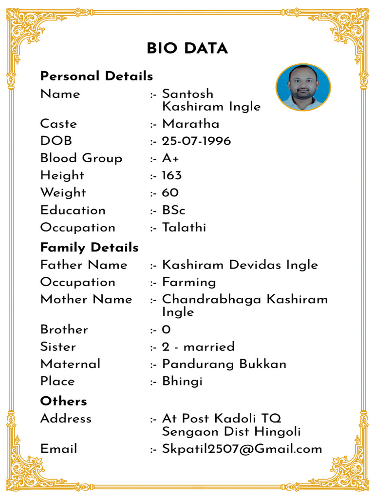 Biodata 4 | PDF