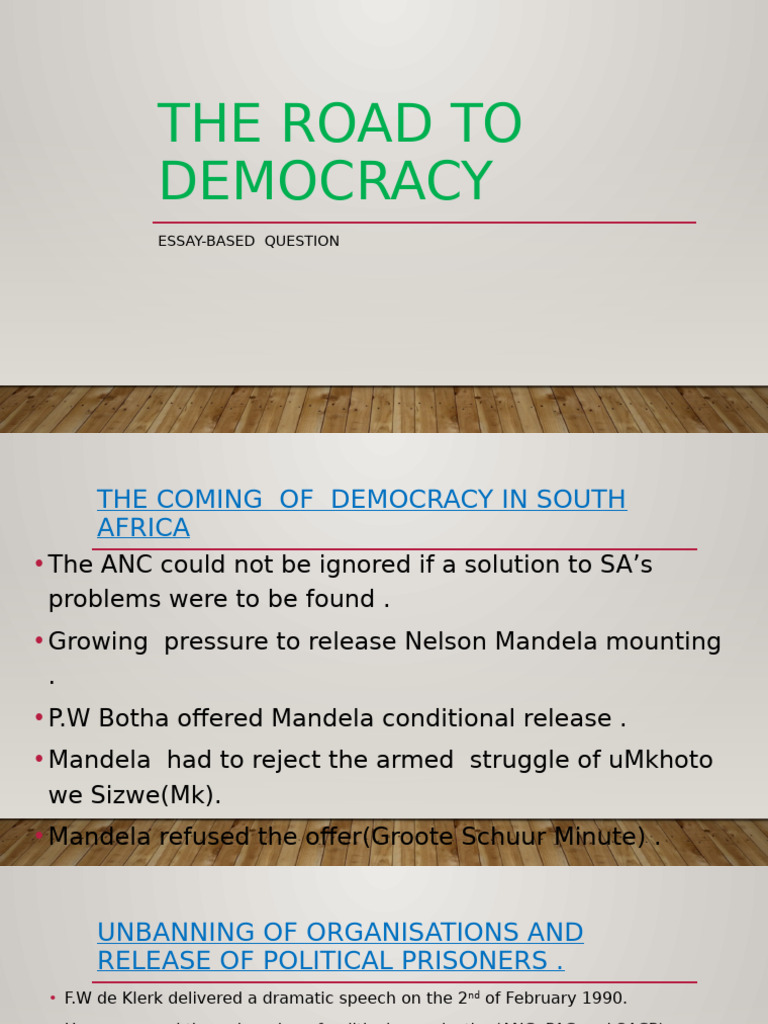 Road to Democracy in South Africa | PDF | African National Congress ...