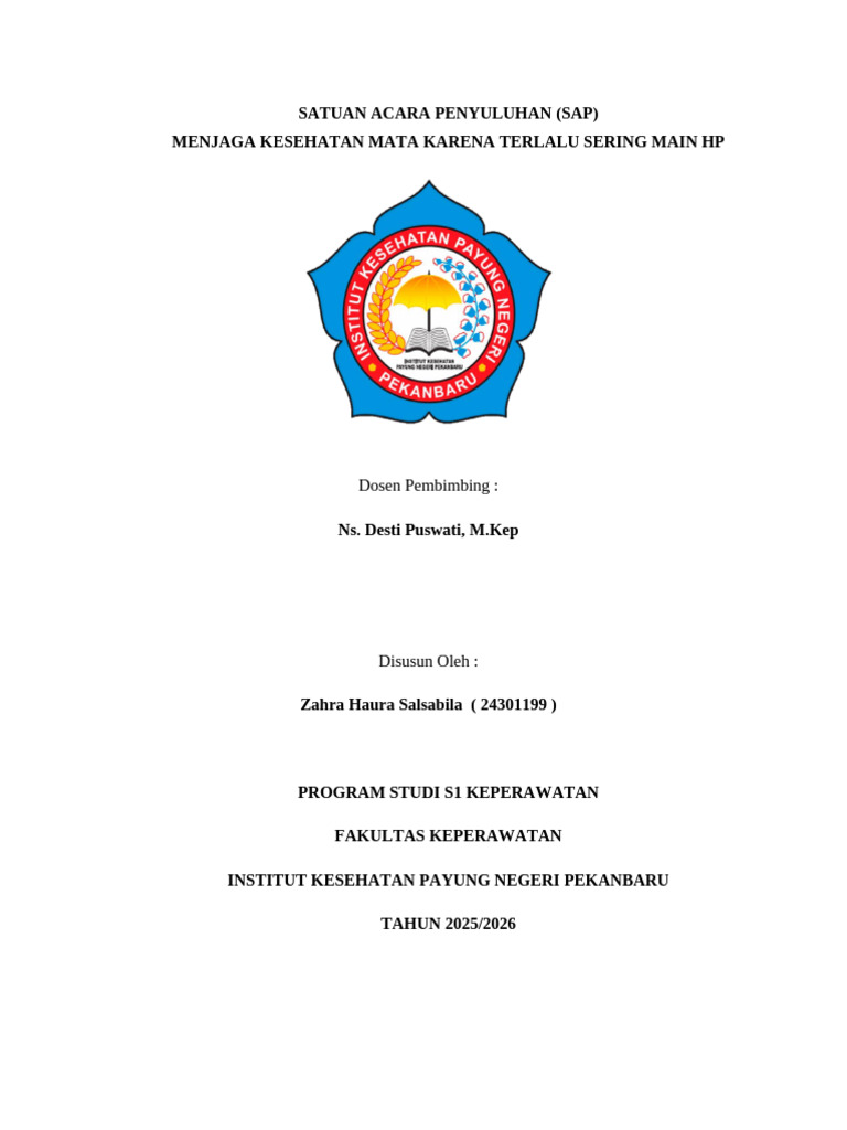Bahaya HP bagi Kesehatan Mata Anak | PDF