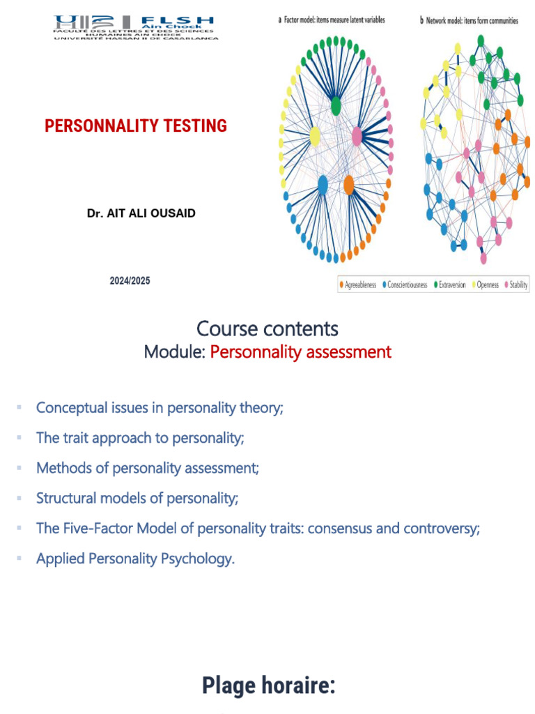 Big Five Personality Assessment Overview | PDF | Extraversion And ...