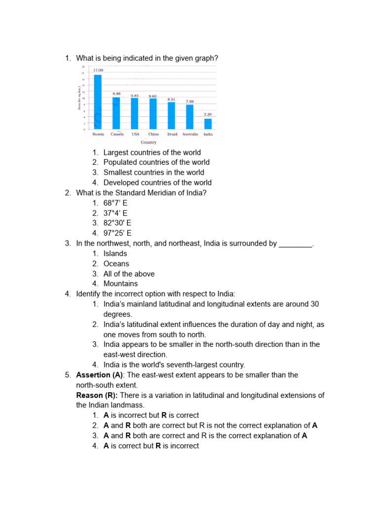 Class - 9 SST Geography - Chapter 1 | PDF | Latitude | Equator