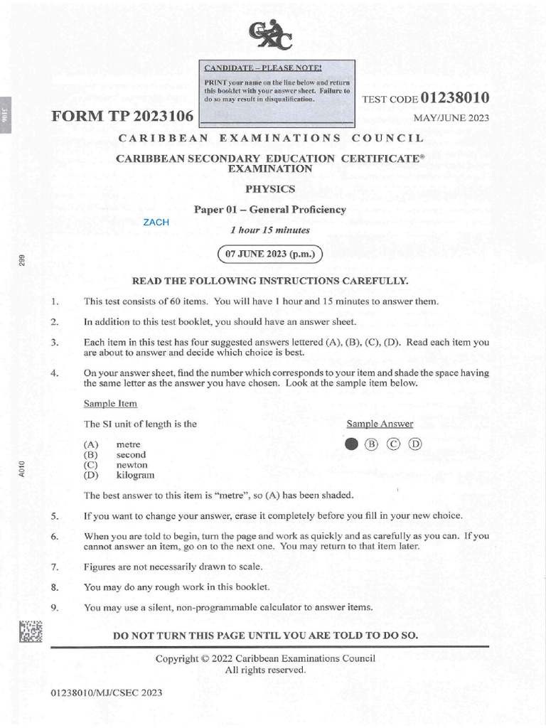 Solutions 2023 Zach | PDF