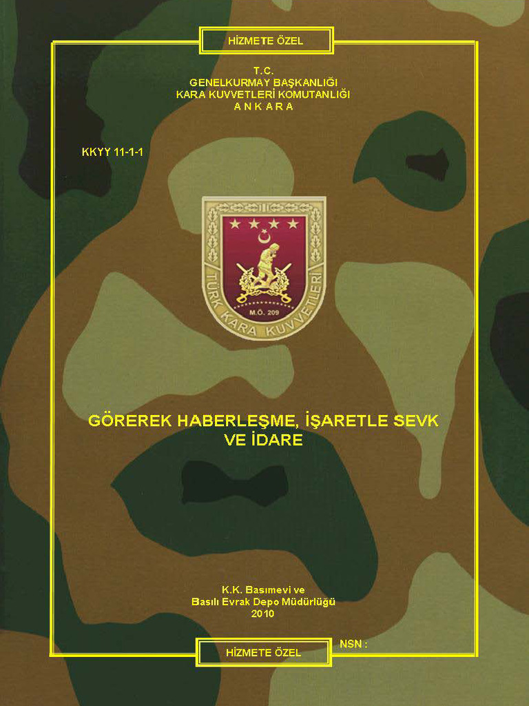 KKYY 11-1-1 Görerek Haberleşme, İşaretle Sevk Ve İdare | PDF