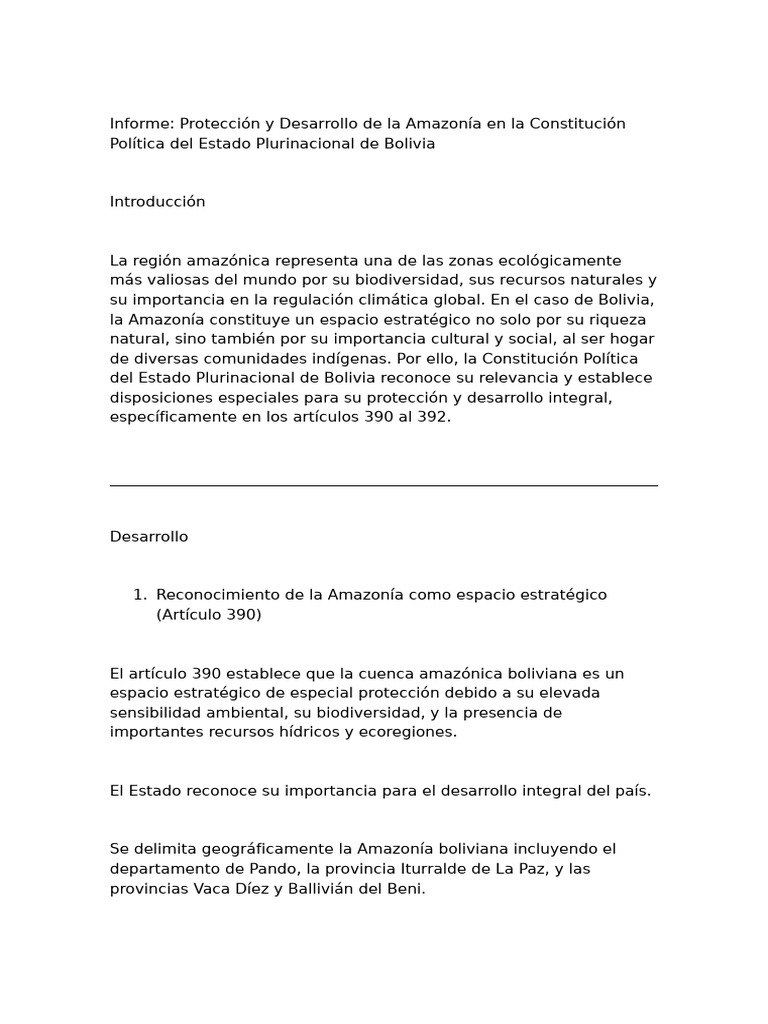 Amazonia DC | PDF | Bolivia | Sustentabilidad