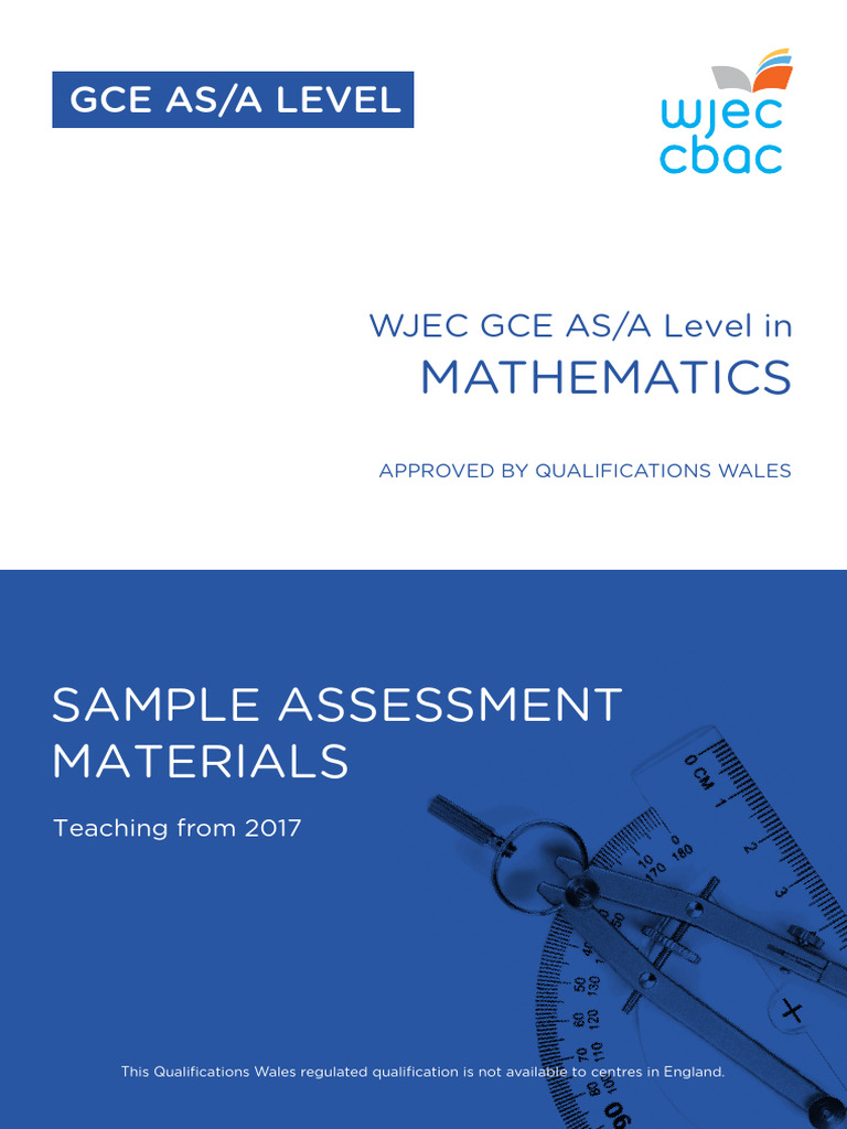 Wjec Gce Mathematics Sams From 2017 e | PDF | Circle | Quadratic Equation