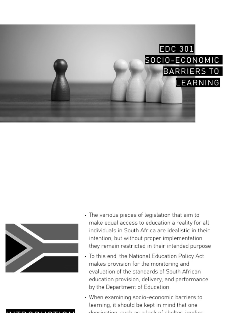 Socio Economic Barriers To Learning | PDF | Child Neglect | Literacy