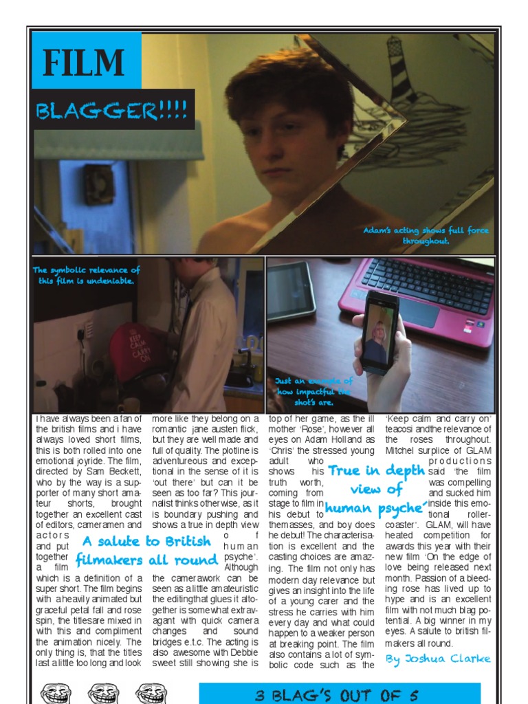 Film Blagger - Magazine Film Review Page | PDF