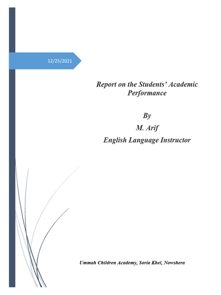 Students' Academic Performance Report | PDF | Teachers