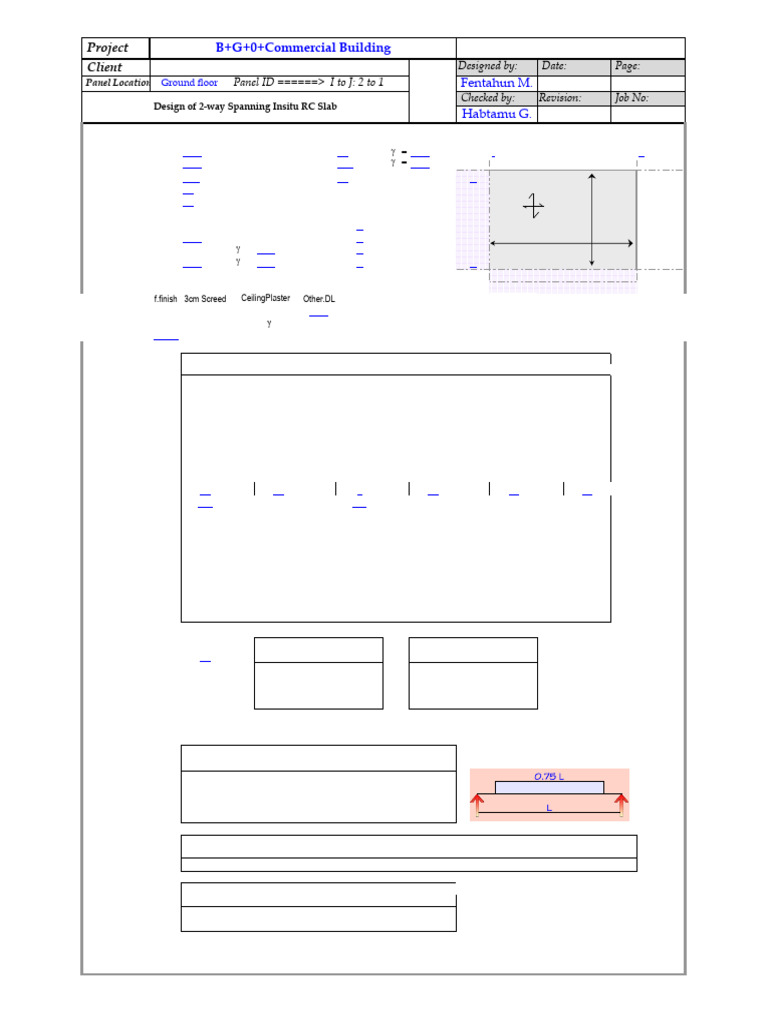 Two Way Slab Design | PDF | Building | Structural Engineering