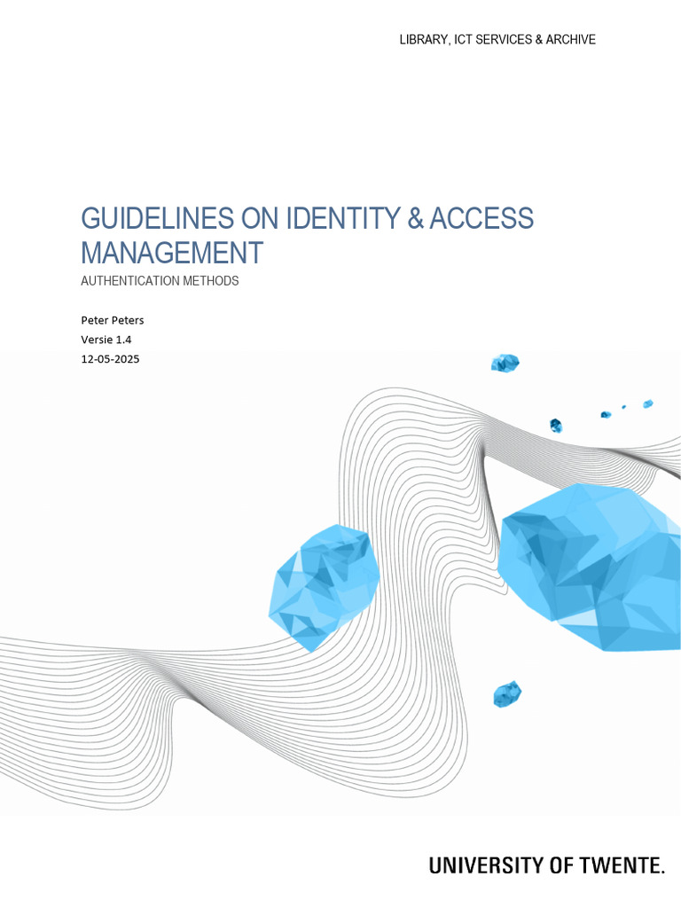 Guidelines On Iam Authentication | PDF | Password | Authentication