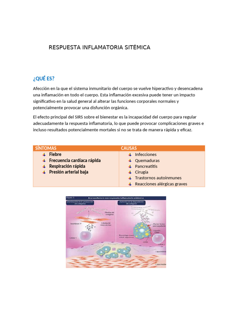 SIRS | PDF | Inflamación | Medicina
