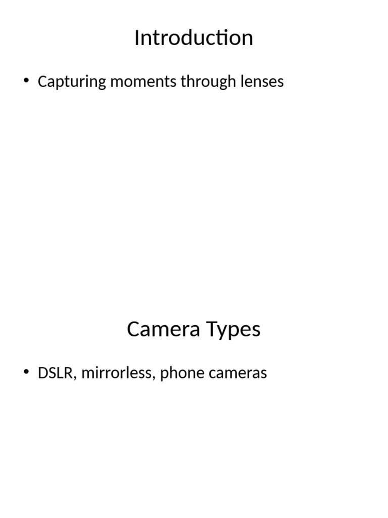 Basics of Photography | PDF