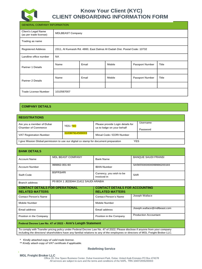 General Company Information | PDF