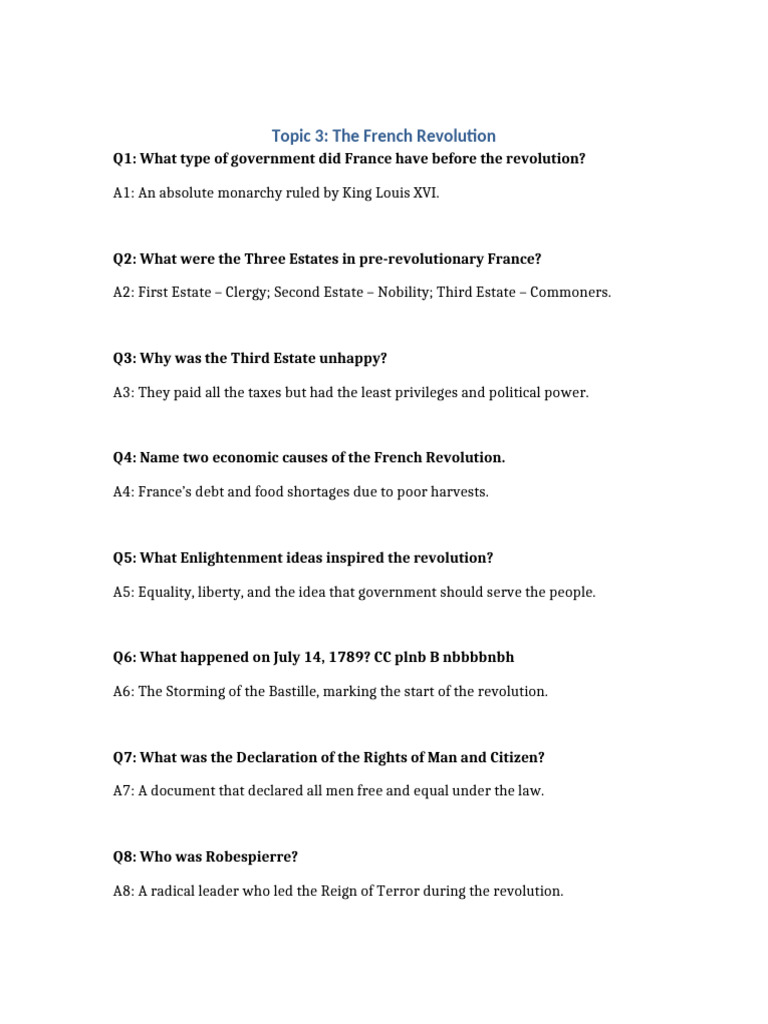 Grade 10 History Flashcards Pastel | PDF | French Revolution