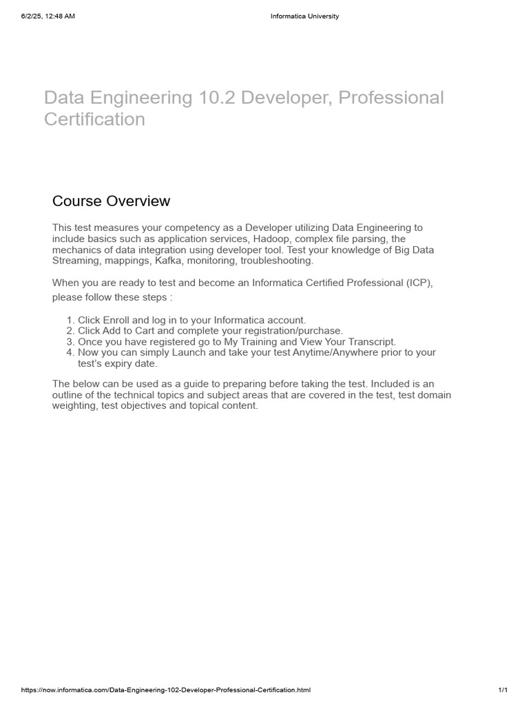 Informatica University | PDF