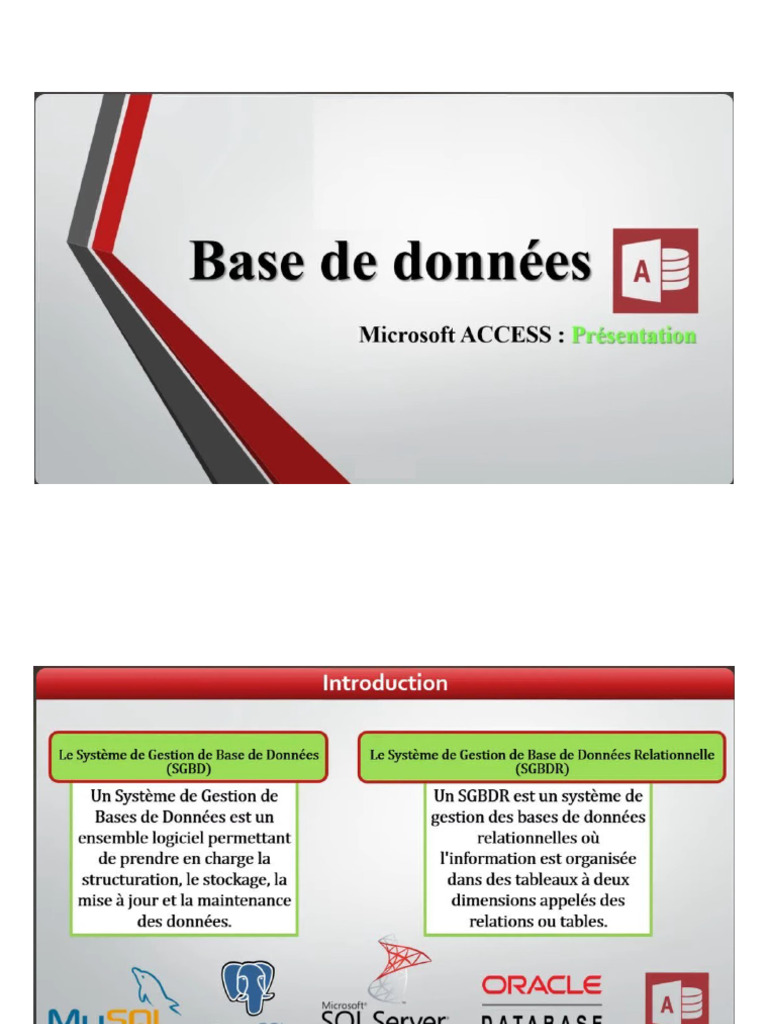 Présentation MS ACCESS | PDF