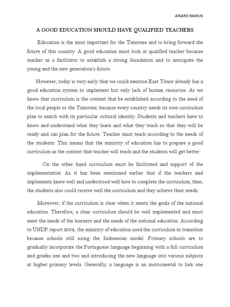 Education Timor Leste | PDF | East Timor | Curriculum